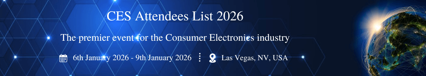 CES Attendees List - Buy At $3000 - Exhibitors Data